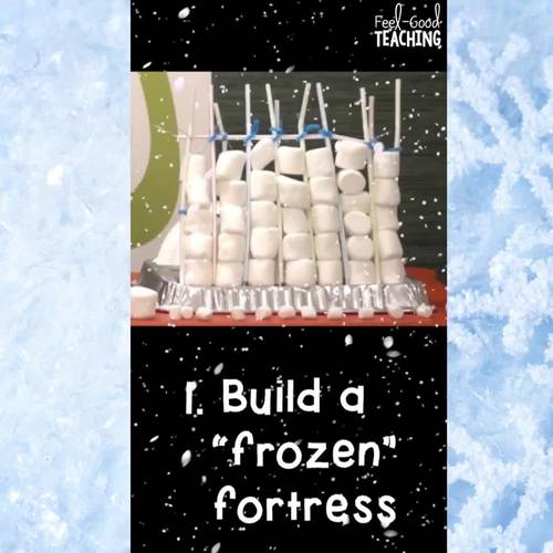 Winter or Christmas STEM Challenge Activity - Frozen Fortress | TPT