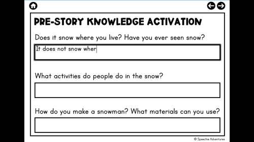 Froggy Builds a Snowman Book Companion Boom Cards™ by Speechie Adventures