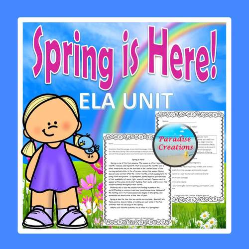 Spring ELA Writing Activities by Paradise Creations | TPT
