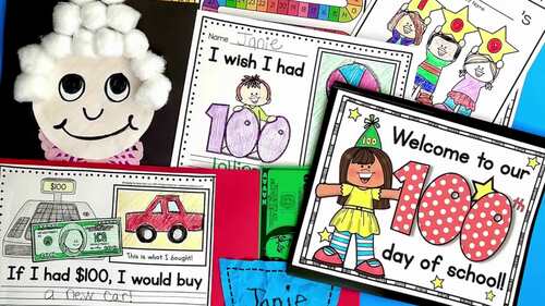 100 Days in School Days Smarter 100 Days Kindergarten First Grade Games ...