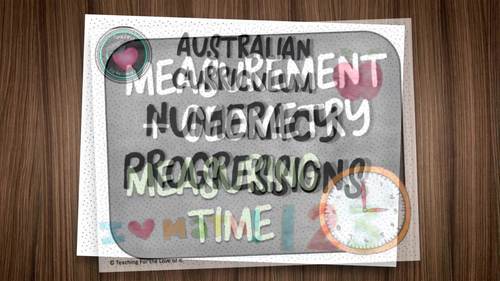 MEASUREMENT & GEOMETRY Measuring Time Numeracy Progressions AU | TPT