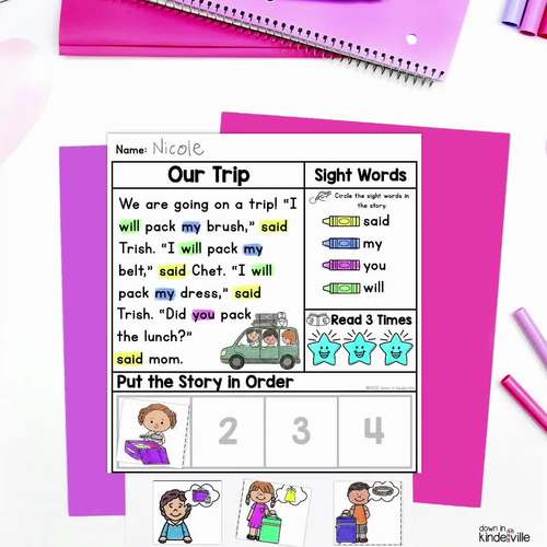 Digraphs & Blends Decodable Passages Retell Sequencing | Comprehension ...