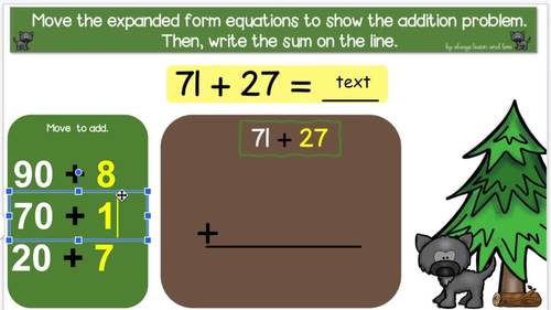 2 Digit Addition Using Expanded Form for Google Slides™ Seesaw™