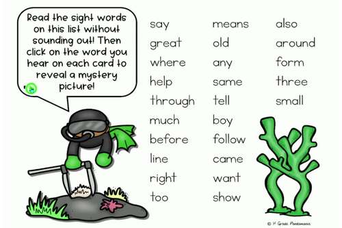 Fry 200 Sight Words BOOM CARDS™ Solve the Puzzle Words 26-50 Second 100 ...