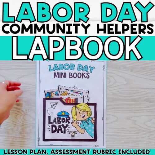 Interactive Labor Day Community Helpers Craft Lapbook-ESL Project ...