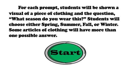 Weather Fashion Interactive PDF Seasons Clothing Seasonal Choices ASD ...