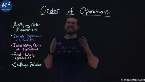 Order of Operations Bundle | Algebra 1 Worksheet, Video, & Mini Assignment