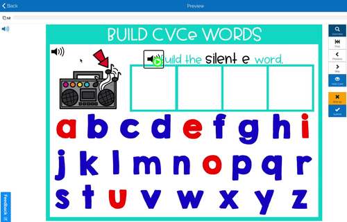 Build CVCe Words / Long Vowel U / Boom Cards by Freckled in Kinder