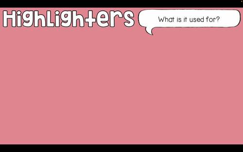 How to use Highlighters - Animated Teaching Powerpoint Included!
