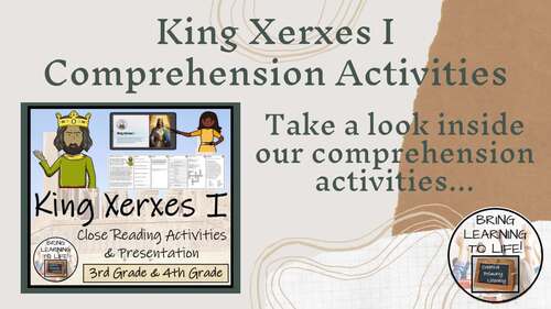 King Xerxes I Close Reading Passage & Comprehension Activities | 3rd ...