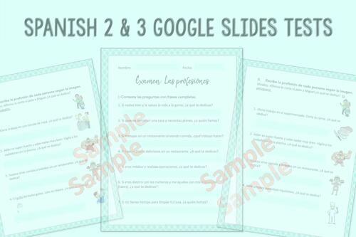 Las profesiones Spanish Professions, Community Jobs Editable Tests ...