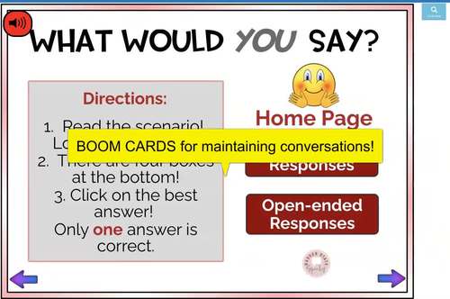 Boom™ Cards Maintain Conversation Activity Middle High School Social Skills