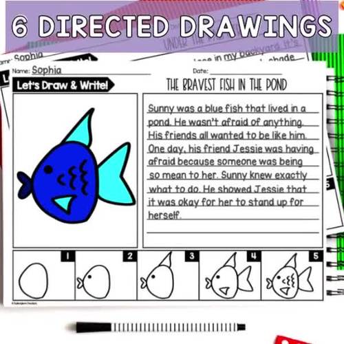 Summer Directed Drawing and Writing Prompts June Directed Draw and Write