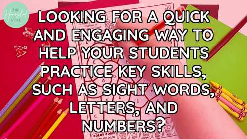 Christmas Color by Sight Word, Letter, Number and Number Sense Activities