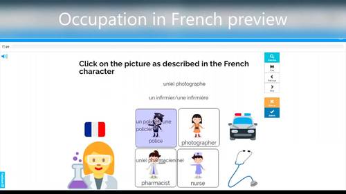 JOBS & OCCUPATIONS French Distance Learning | French BOOM Cards™