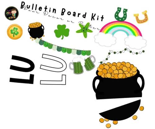 Lucky Charms,St. Patrick’s Day,March Bulletin Board Kit, Door Decor ...