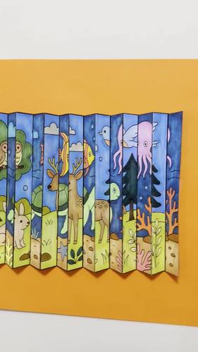 Ecosystem Agamograph Activity | Printable Hands-On Science & Art Lesson