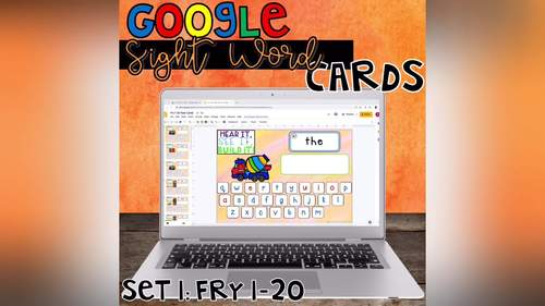 Digital Sight Word Cards BUNDLE Fry 1-100 (Google Slides) | TPT