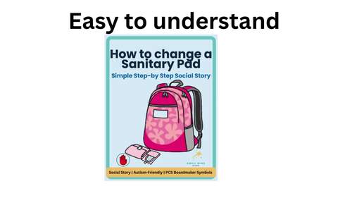 Autism Social Story: How to Change a Pad | Life Skills Practice ...