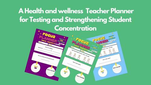 Health and Wellness | Teacher Planner to Boost Student Productivity