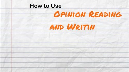 Opinion Writing and Opinion Reading - Fidget Spinners in the Classroom