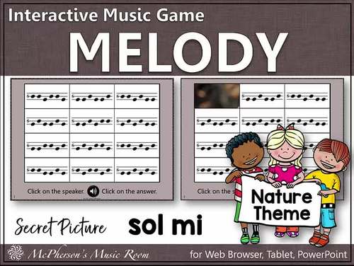 Solfege Sol Mi Interactive Melody Game | Reveal the Secret Picture {Nature}