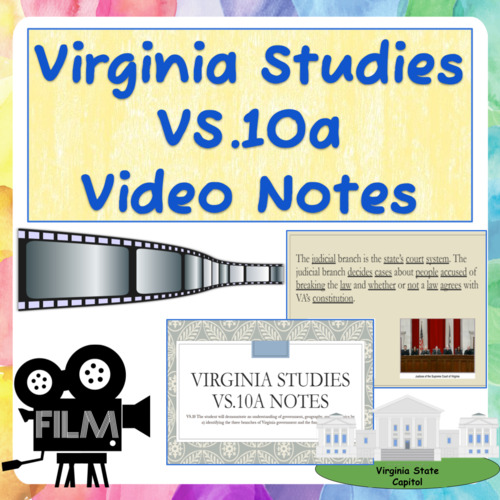 Virginia Studies VS.10a Notes Recording by Land of Learning by Laura