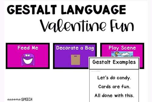 Gestalt Language Valentine's Day Activity Boom Cards by Ausome Speech
