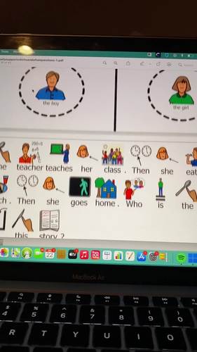 Visually supported who and what questions by TheAutismHub | TPT