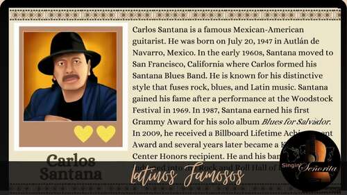 Famous Latinos PowerPoint by SinginSeñorita | TPT