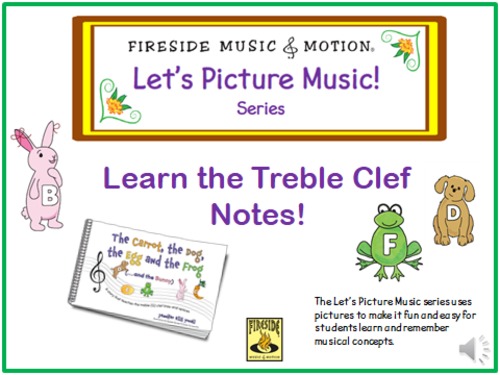 FREE VIDEO Learn the Treble Clef Notes! From the "Let's Picture Music ...