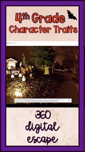 Reading Escape Room Character Traits Haunted House Escape Room | TpT