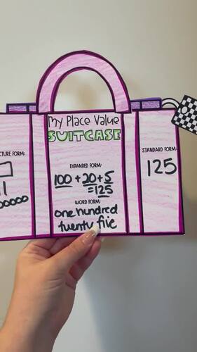 Math Place Value Craft Bundle by The Teaching Diva Corner | TPT