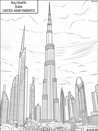Landmarks of Asia - Geography Facts & Coloring - Taj Mahal, Mount ...