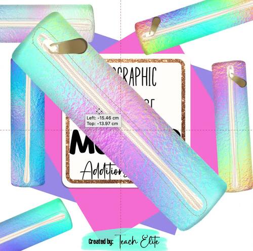 Holographic Pencil case Mock-up, Mockup images, Moveable Mock up by ...