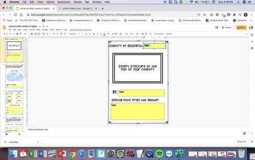 Social Studies research project - Culture - Google Classroom - Digital