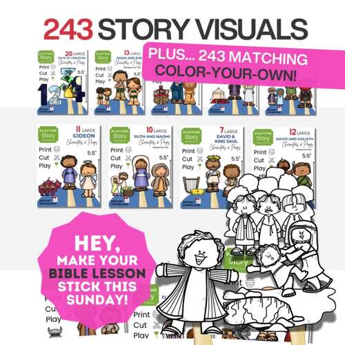 Old Testament Storytelling STICK PUPPETS - Printable Sunday School ...