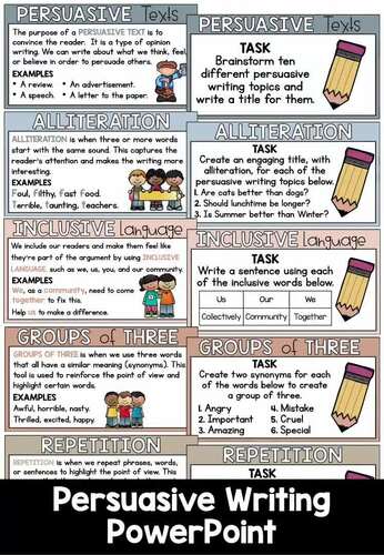 Persuasive Text - Reading and Writing Bundle by Pink Tulip Teaching ...
