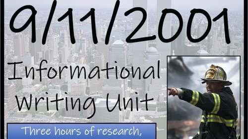 9/11 Terrorist Attacks Informational Writing Activity | 5th Grade & 6th ...