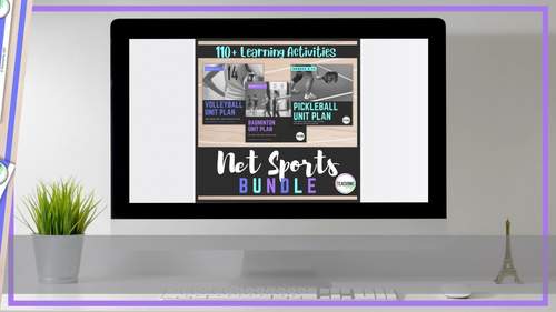 Phys Ed Net Games - Pickleball Volleyball Badminton Unit and Lesson Plans