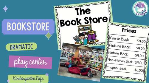 Book Store Dramatic Play by Kindergarten Cafe | TPT