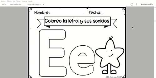 LAS VOCALES: Hojas de trabajo de la letra E | Spanish Vowels | Actividades