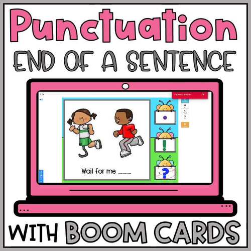 Identifying Ending Punctuation Boom Cards - End Marks Writing Conventions