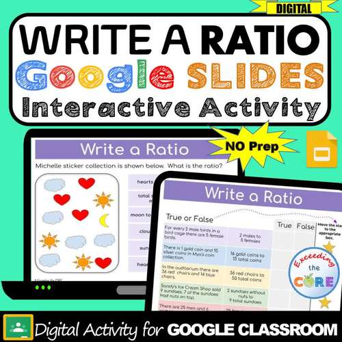 RATIOS & RATES Interactive Activity BUNDLE | Google Slides | Distance ...