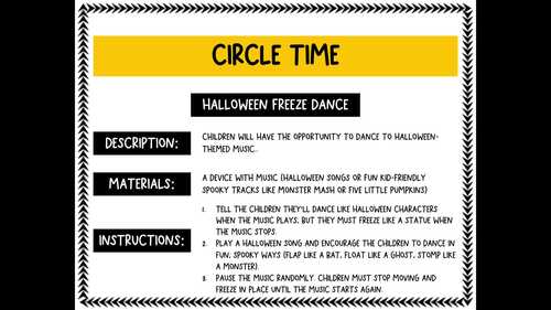 Preschool Circle Time Lesson Plans: Halloween | TPT