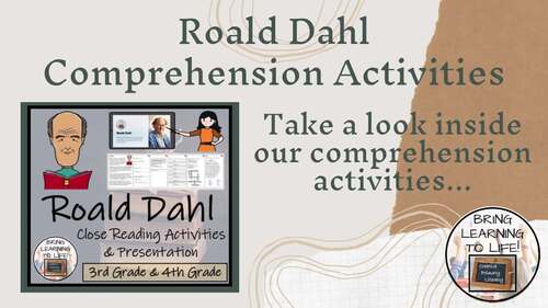 Roald Dahl Close Reading Passage & Comprehension Activities | 3rd–4th Grade