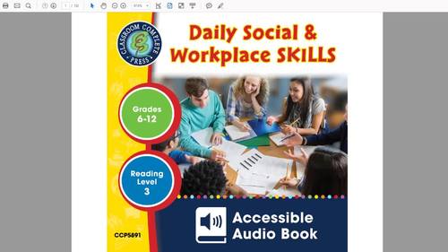 Daily Social & Workplace Skills - Accessible Audio Book Gr. 6-12