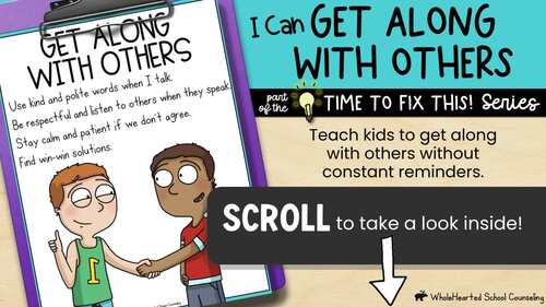 Getting Along with Others SEL Lesson | Conflict Resolution ...