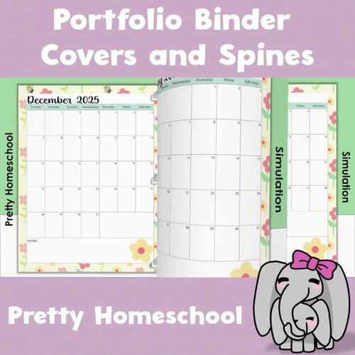 Printable and Editable Homeschool Binder Covers & Spines | 2025–2026