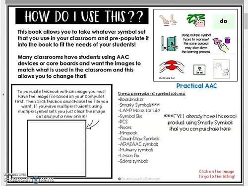Core Vocabulary Editable Adapted Book: EAT by Teach Love Autism | TpT